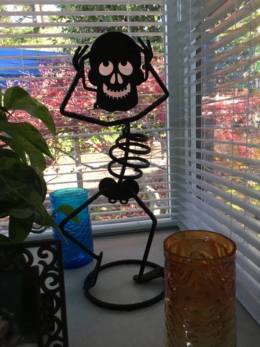 PartyLite Bones Tealight Candle Holder Metal Halloween Skeleton P7864 ...