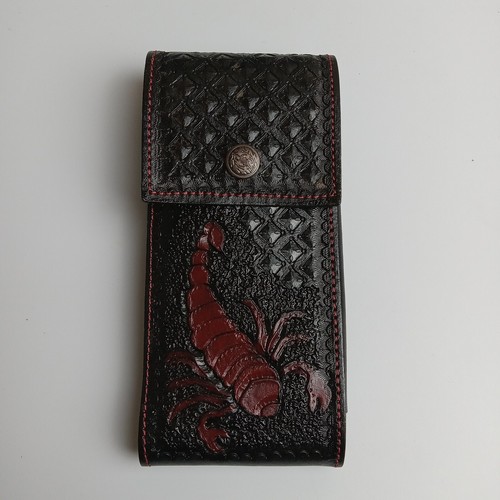 WESTERN LEATHER CELL PHONE CASE, FUNDA VAQUERA DE CUERO COWBOY RODEO ...