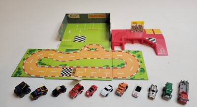 Funrise Micro Action Road Race Mini Cars & Trucks Travel Play Set ...