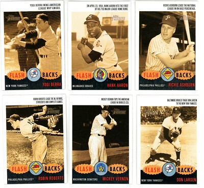 2003 Topps Heritage Baseball Flashbacks Inserts YOU PICK *Finish Your ...