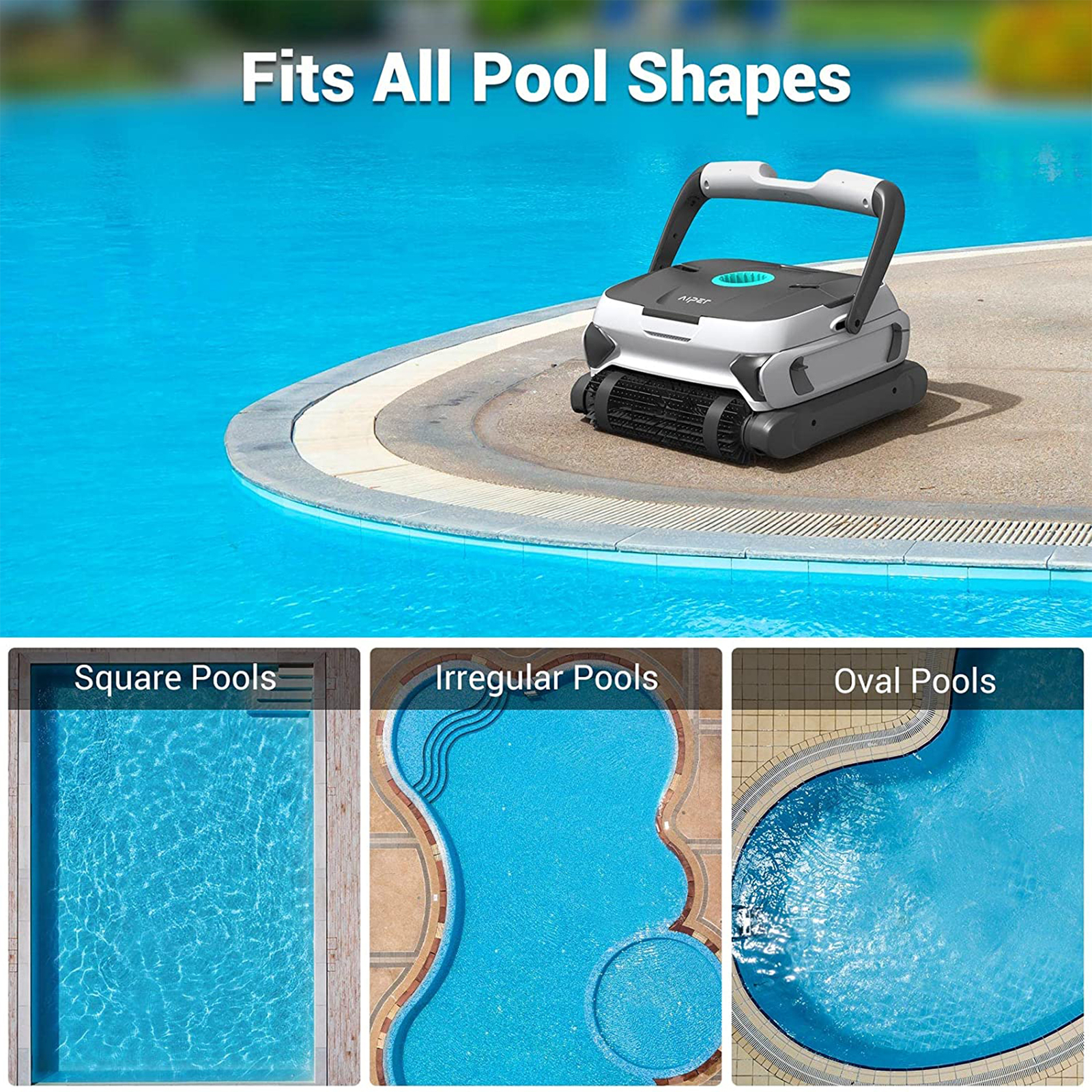 Aiper Smart Orca 1200 Pro Automatic Robotic Climbing Pool Cleaner (For ...