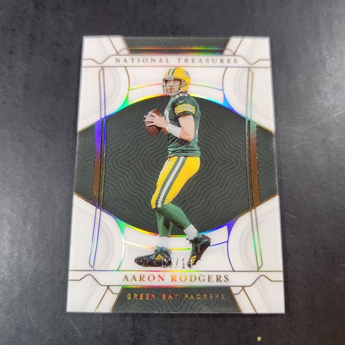 AARON RODGERS 2021 NATIONAL TREASURES HOLO GOLD PACKERS /10 | eBay