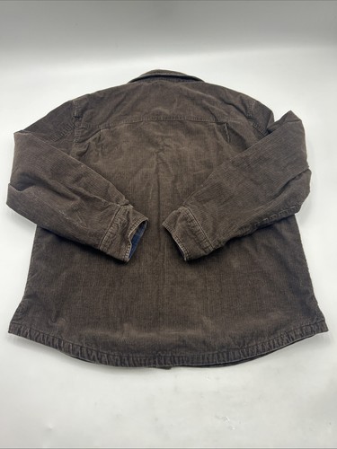Boston Traders Men's Corduroy Lined Shirt Jacket Size LARGE Brown | eBay