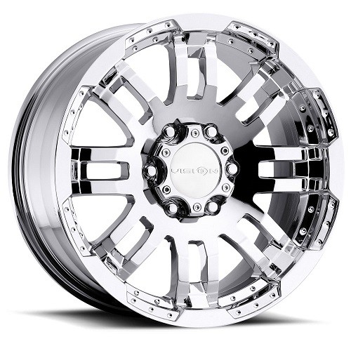16x8 Vision Off-Road 375 Warrior Chrome Wheel 6x4.5 (12mm) | eBay