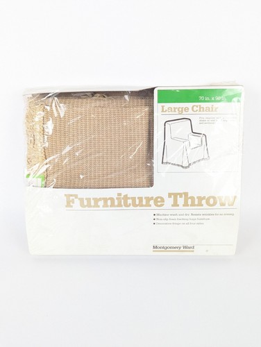 Vintage Montgomery Ward Large Chair Cover 70" x 90" Natural Furniture ...