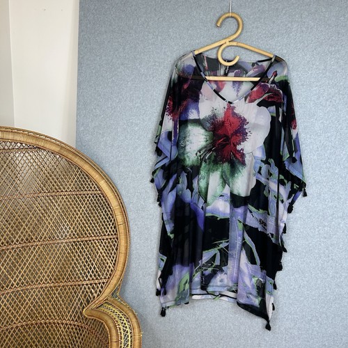Taking Shape TS Swim Beach Boho Cover Up Kaftan Size S Resort Mesh ...