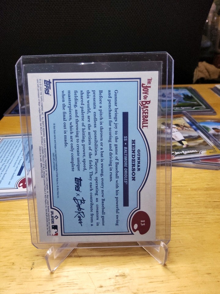 2025 TOPPS BOB ROSS Gunnar Henderson Paint Splatter /99 | eBay