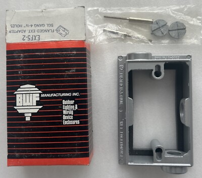 BWF MFG. EXF5-2 Flanged Ext. Adapter - SGL Gang Four 1/2" Holes ...