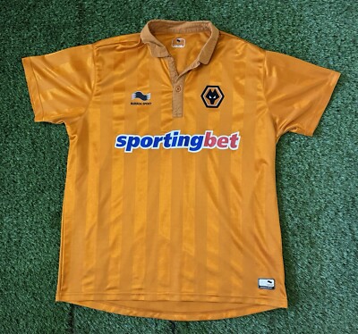 WOLVERHAMPTON WANDERERS VINTAGE 2012/13 BURRDA SPORT HOME SOCCER JERSEY ...