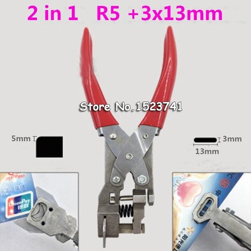 R5 5mm Corner Rounder 3x13MM Flat Hole ID PVC Paper Card Punch ...