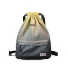 Gym Drawstring Backpack Water Resistant String Nylon Shoulder Travel ...