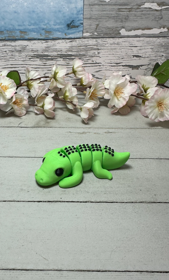 3D Printed Articulating Baby Crocodile (Fidget Or Keychain) - ZOU3D | eBay