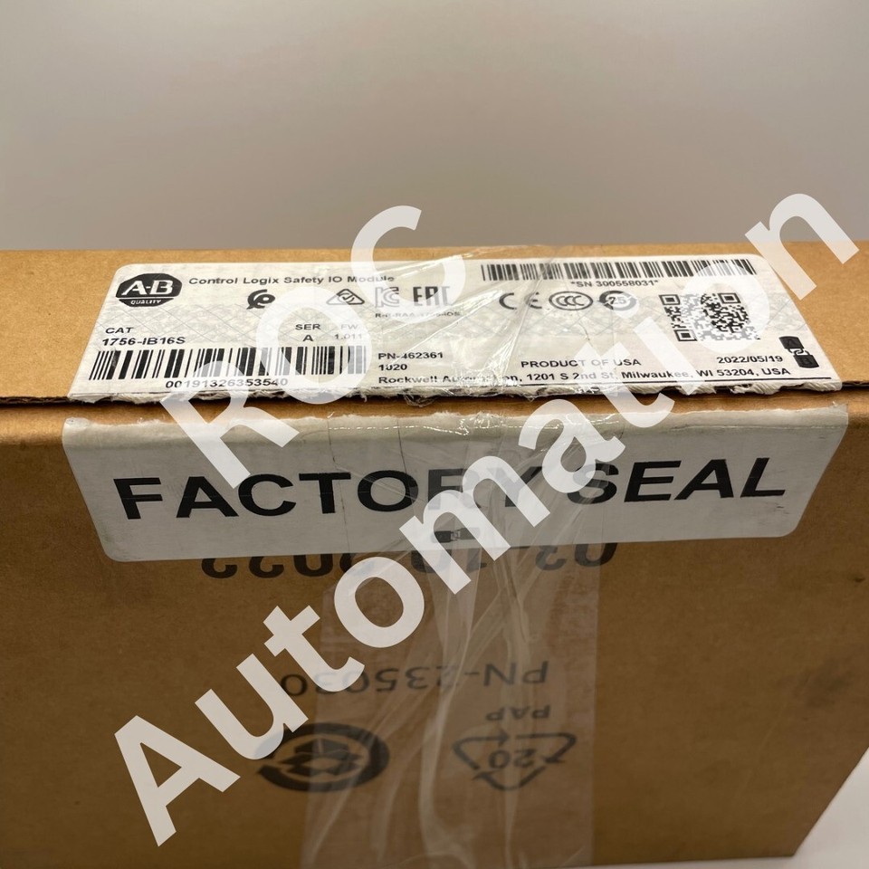 New Allen Bradley 1756-IB16S /A ControlLogix 16-Ch Safety Input Module ...