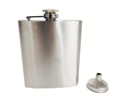 Brand New Alcohol Pocket Flask with Portable Funnel 7oz Stainless ...