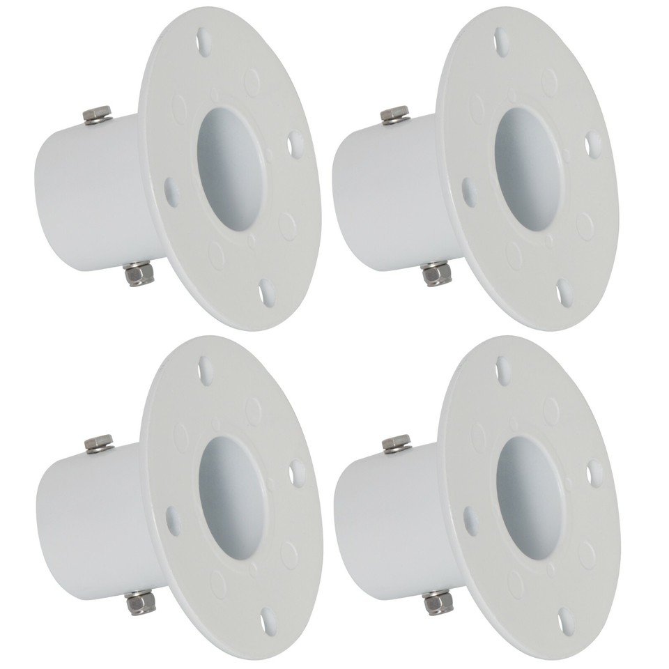 4 Pack Aluminum Slide Deck Flange w/ Flange Bolt For Inground Swimming ...