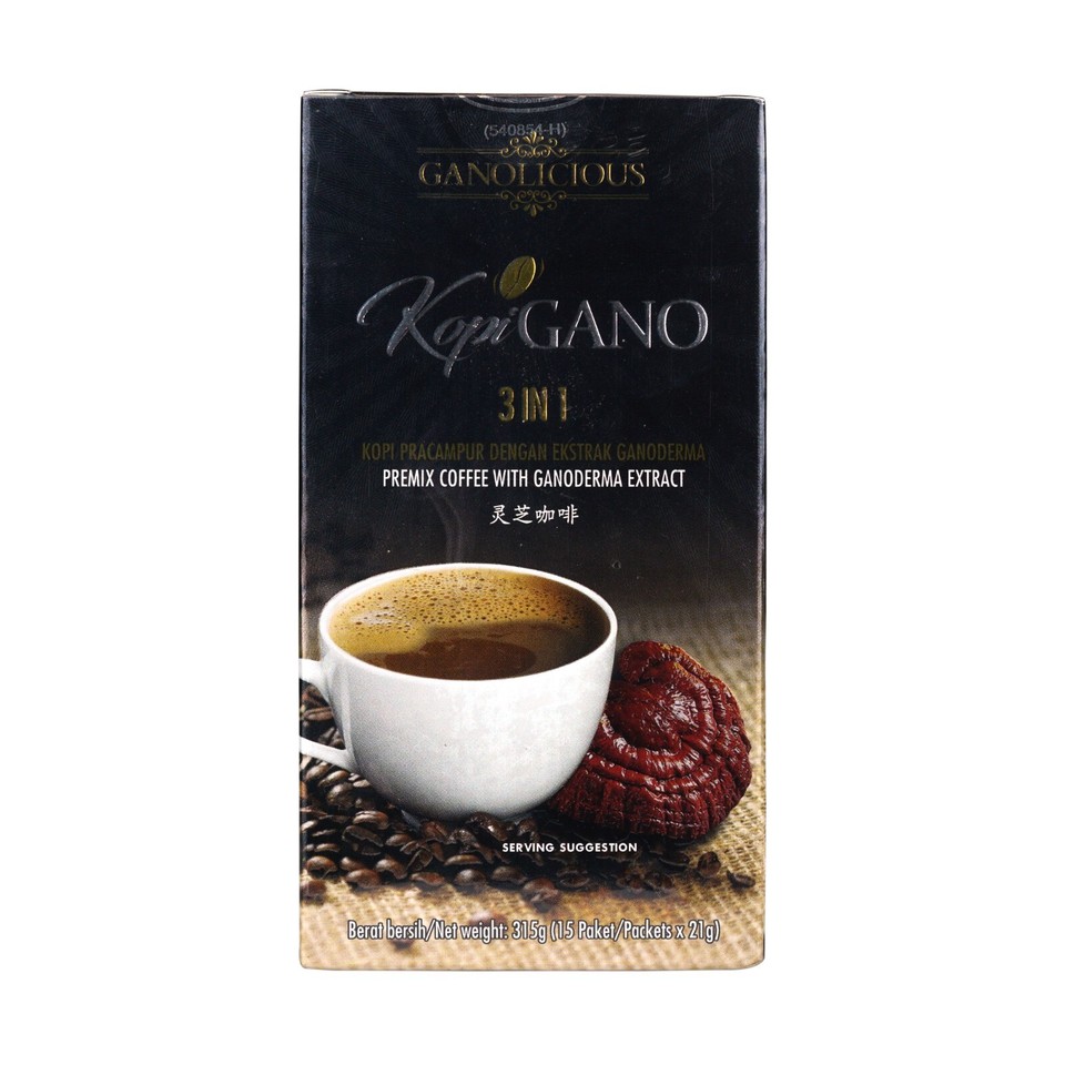 30x Ganocafe 3 in 1 Gano Excel Instant Coffee Ganoderma Lucidum Reishi ...