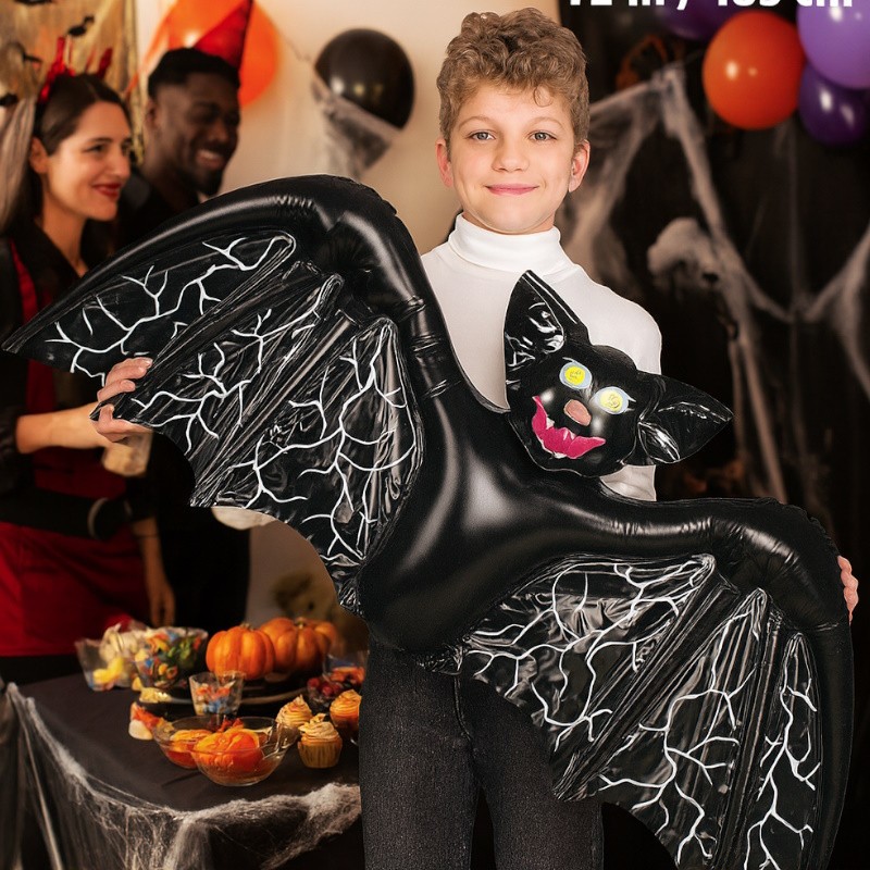 Giant 130cm Inflatable Vampire Bat Halloween Party Prop Blow Up 50 ...