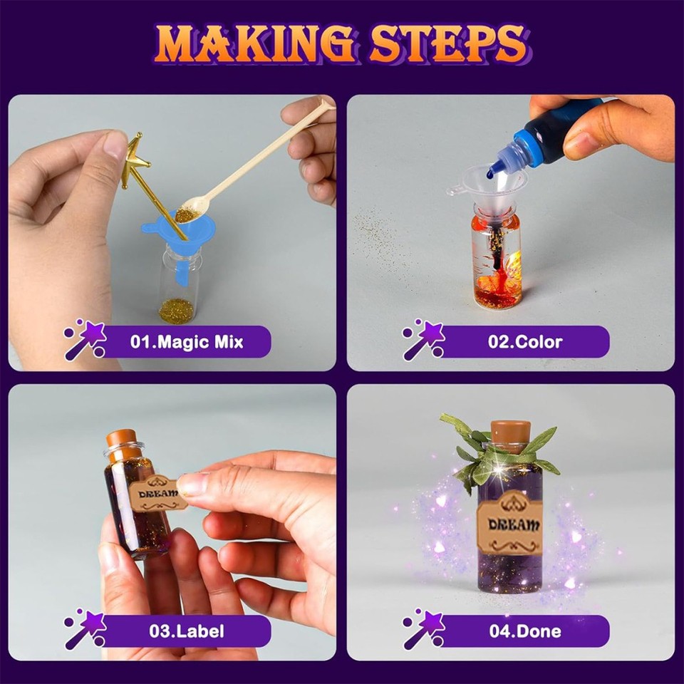 Magic Potion Making Kit for Kids Fairy Craft Set!Creative Gifts Mix 20 ...