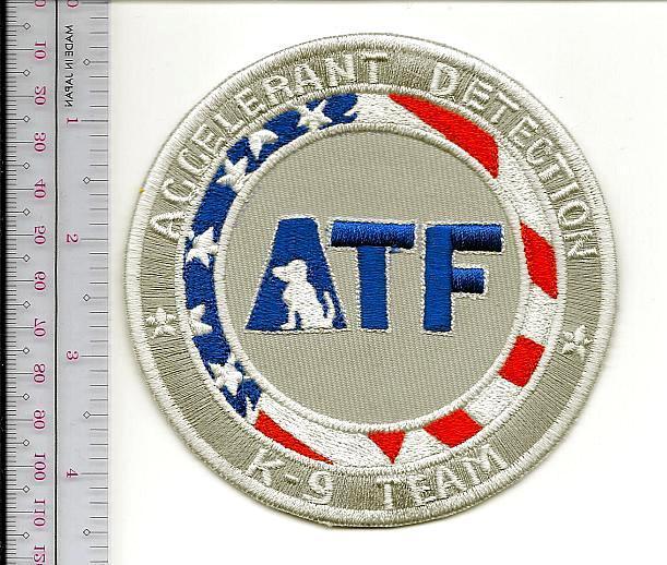 ATF K-9 Accelerant Detection Canine ADC Dog Sniffing Team Alcohol ...