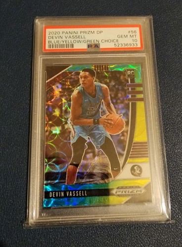 2020 Panini Prizm DP Rookie Devin Vassell Blue/Yellow/Green Choice ...