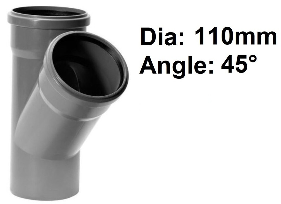 Pushfit Waste Pipe Fittings Connector Soil Tee Elbow Socket 32mm 40mm ...
