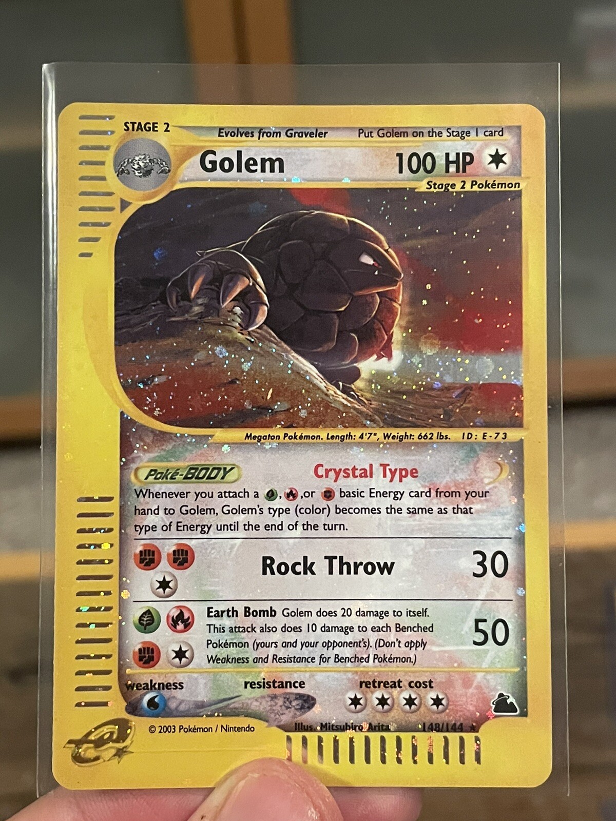 Pokémon TCG Crystal Golem Skyridge 148/144 Holo Rare | eBay