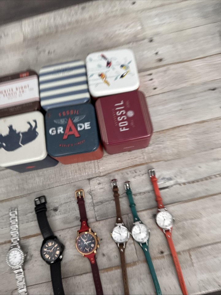Fossil Women's Watch Ladies Lot of 7 With Boxes | eBay