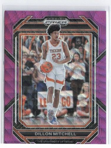 2023 Panini Prizm Draft Picks Purple Wave Dillon Mitchell #35 Texas ...