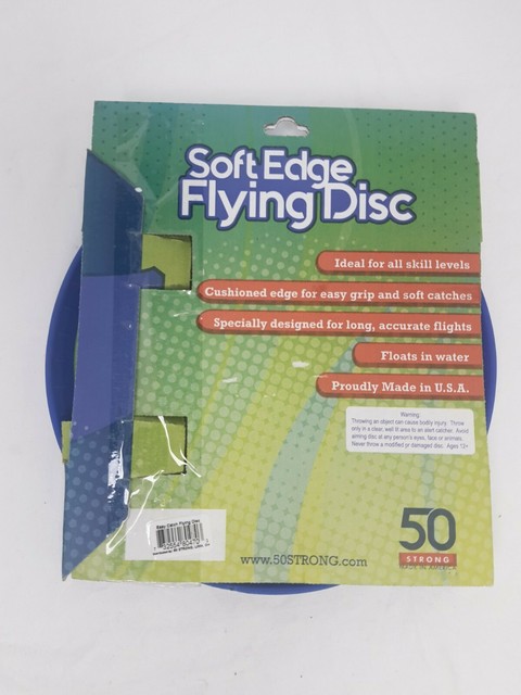 Green Soft Edge Flying Disc Frisbee by 50 Strong-soft Touch Grip Made ...