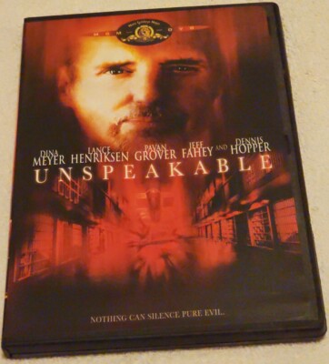 Unspeakable DVD RARE oop 27616907875| eBay