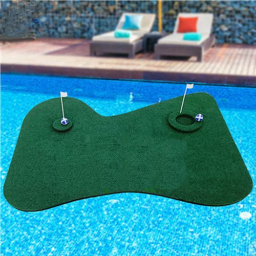 Floating Golf Green Mat Wave Aqua Golf Backyard Game With Practice ball ...