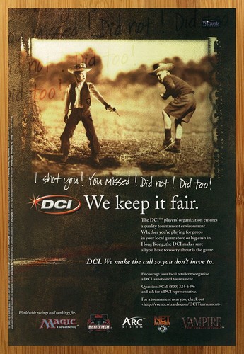1999 DCI Trading Cards TCG Print Ad/Poster Magic The Gathering ...