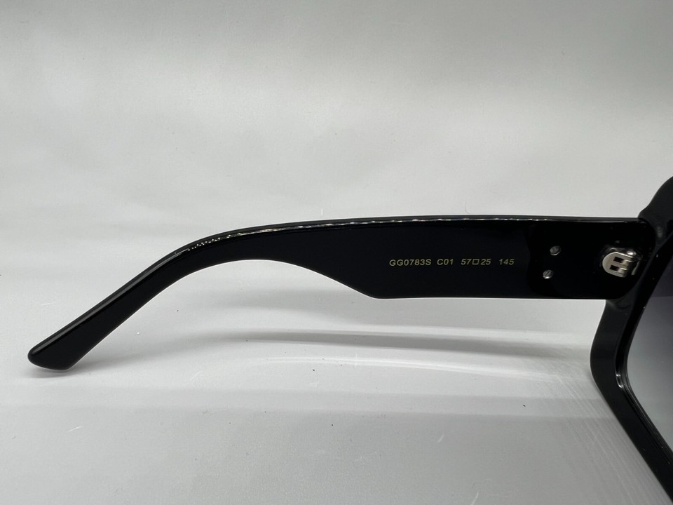 New Gucci GG0783S CO1 Women's Sunglasses. Black/Grey. 57_25-145 | eBay