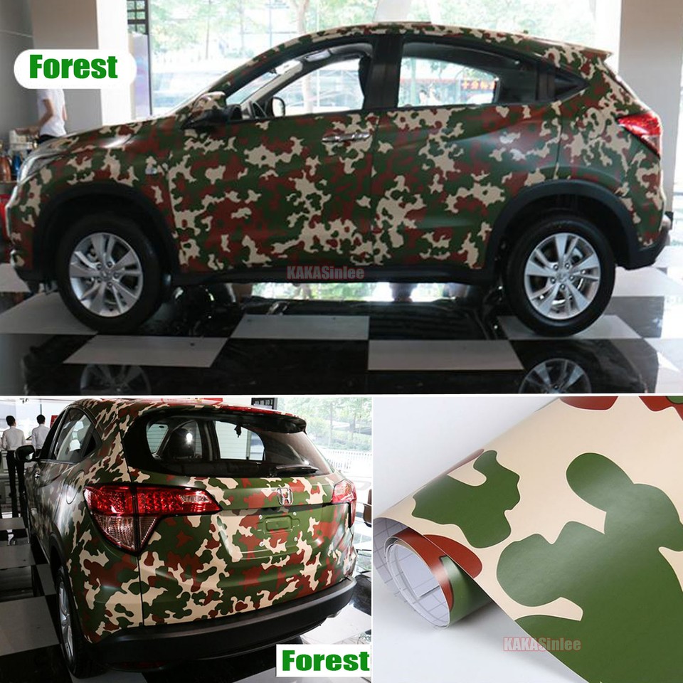 Forest Camouflage Camo Decors DIY Tape House Car Decal Vinyl Wrap ...