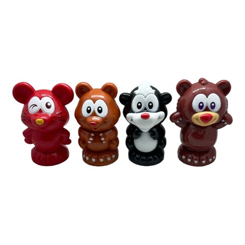 4 VTech Smartville Animals Zoo Train Replacement Squirrel Bear Skunk ...