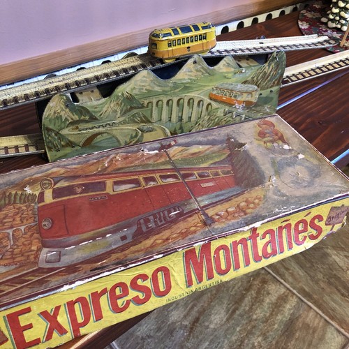 Antique Wind up Train Argentina Toy | eBay