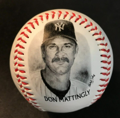 1996 Don Mattingly Commemorative Burger King Fotoball Souvenir Baseball ...