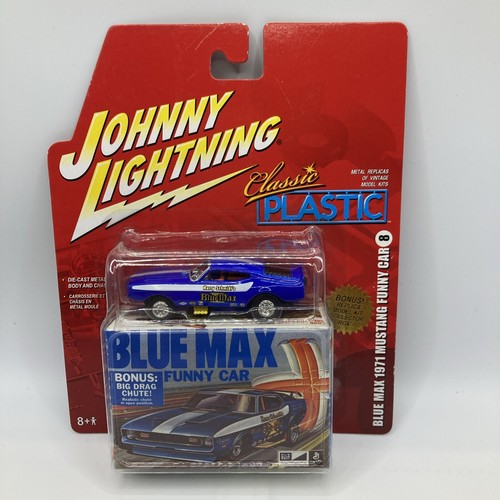 Johnny Lightning Classic Plastic Blue Max 1971 Ford Mustang Funny Car 1 ...