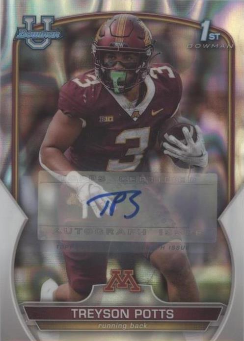 2022 Bowman University Chrome - Chrome Prospect Autographs Treyson ...