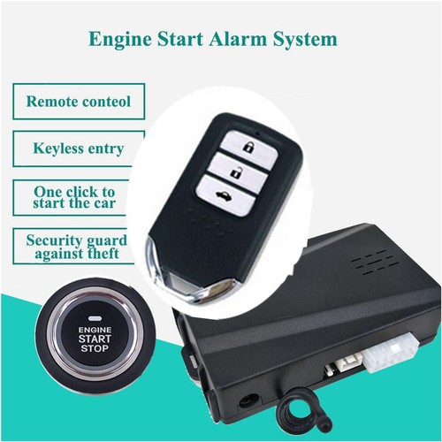 One Key Start Ignition Car Engine Alarm System Push Button Starter ...