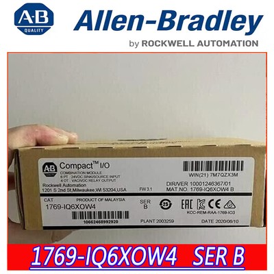 New Allen Bradley 1769-IQ6XOW4 Compact I/O 24VDC Input Relay Output ...