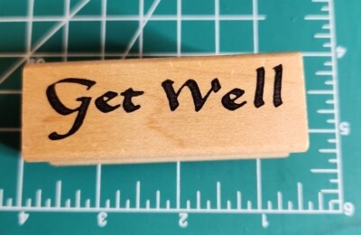 Vintage: Good Stamps Stamp Good Rubber Stamp - "Get Well" Words Cards ...