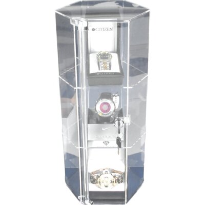 COUNTER TOP DISPLAY REVOLVING ACRYLIC DISPLAY SHOWCASE DISPLAY ROTATING ...
