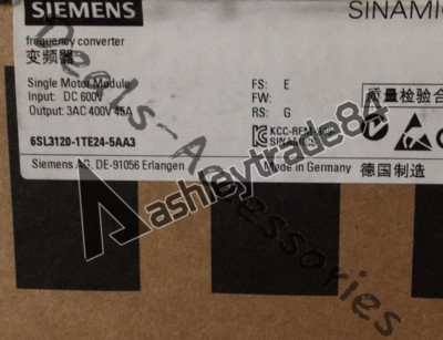New in box SIEMENS SINGLE MOTOR MODULE 6SL3120-1TE24-5AA3 (1PCS) | eBay