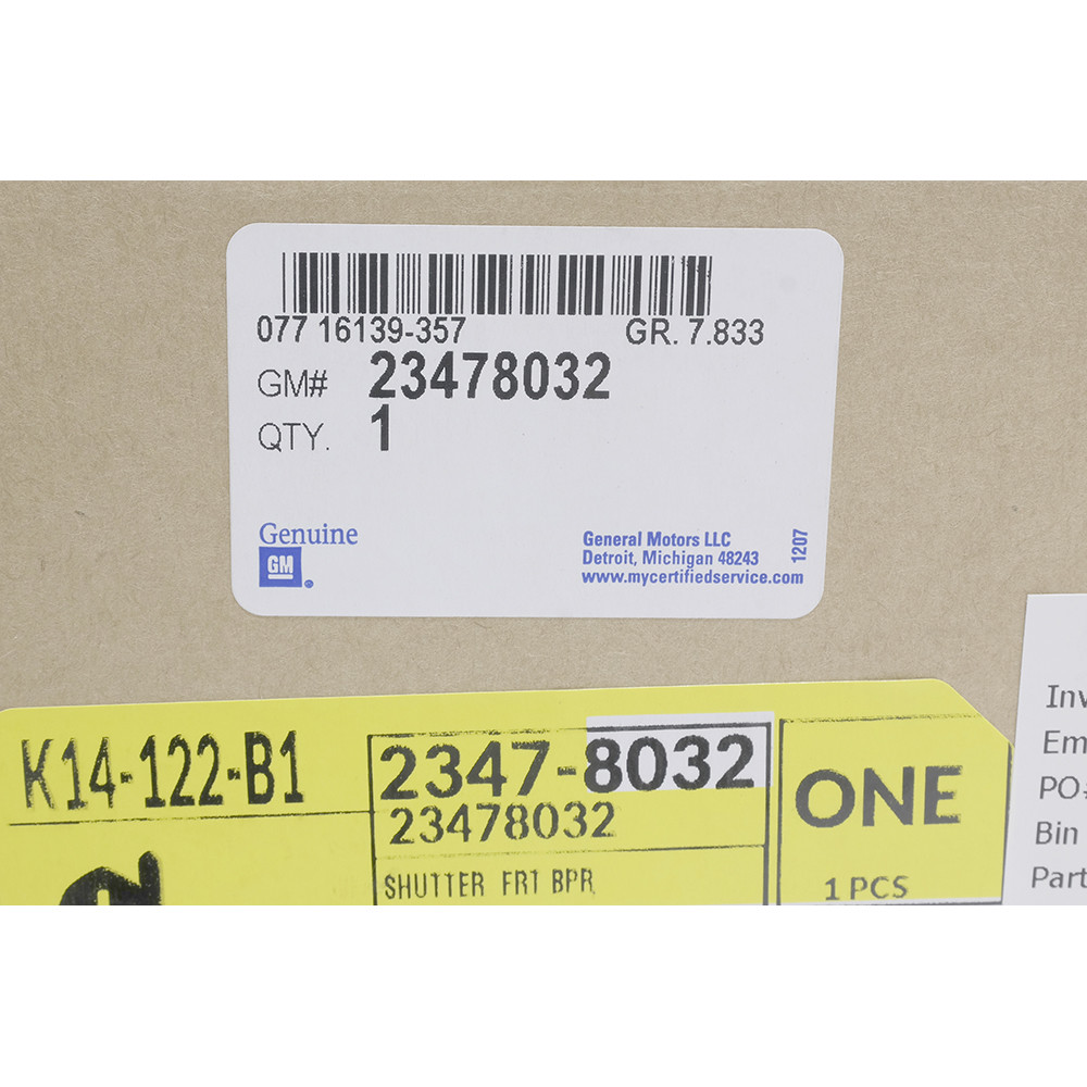 OEM NEW Front Bumper Grille Shutter Black 2014-2016 Chevrolet Malibu ...