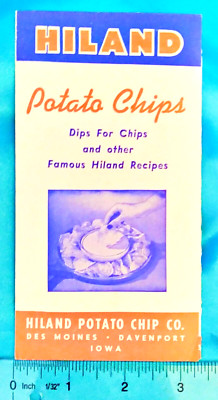 Vintage Hiland Potato Chips Recipes Pamphlet | eBay