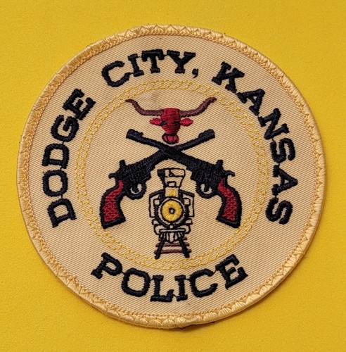 VINTAGE OBSOLETE Dodge City Kansas KS Police Department Patch | eBay