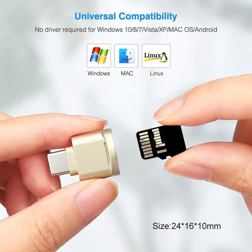 Type C To Micro SD TF Card Reader OTG USB Adapter Converter For Samsung ...