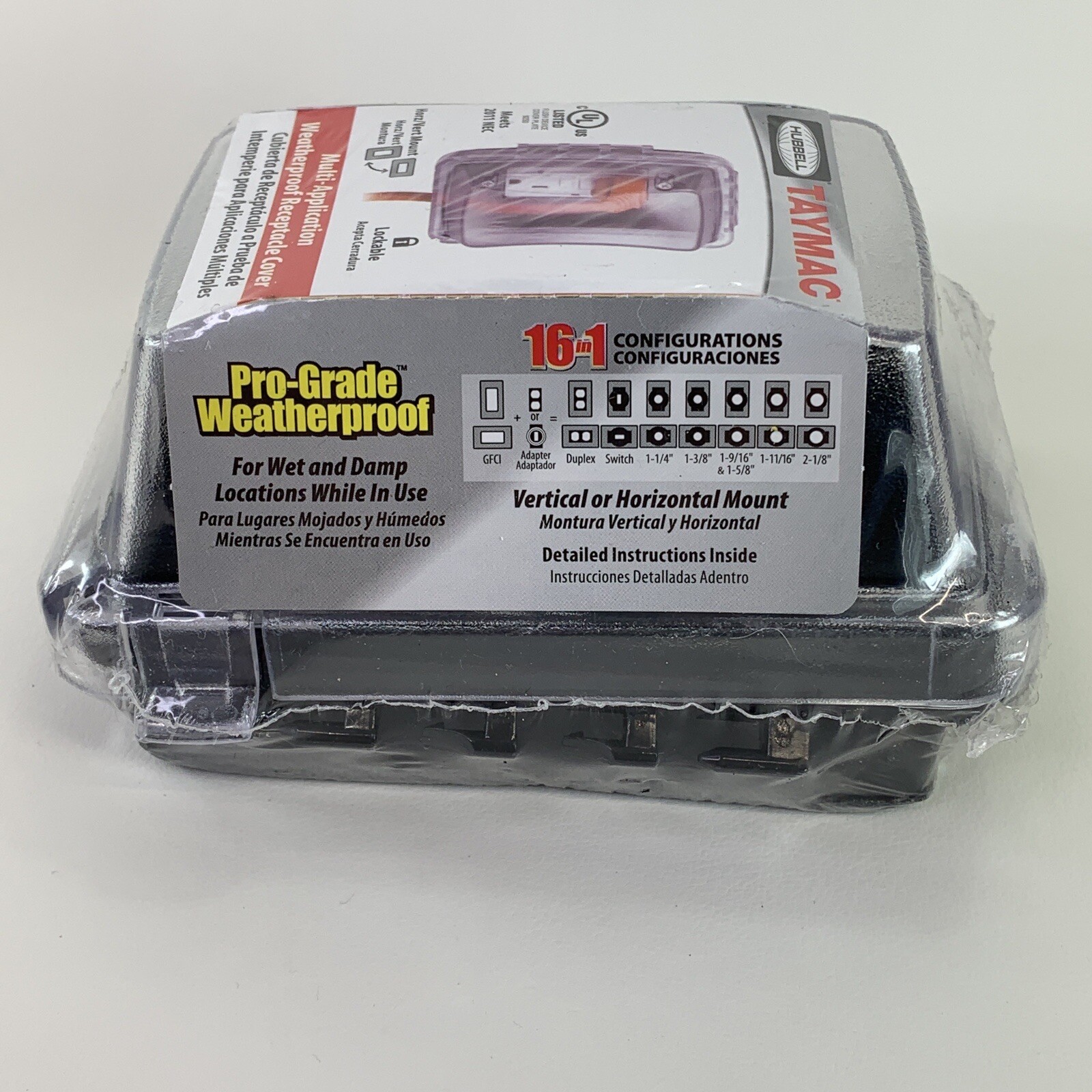 Hubbell Taymac MM410C 2.75" Clear Horizontal Vertical 16-in-1 Standard ...