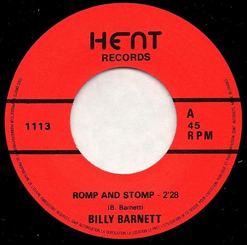 BILLY BARNETT SINGLE HENT RECORDS " ROMP AND STOMP " [FR/RE] | eBay